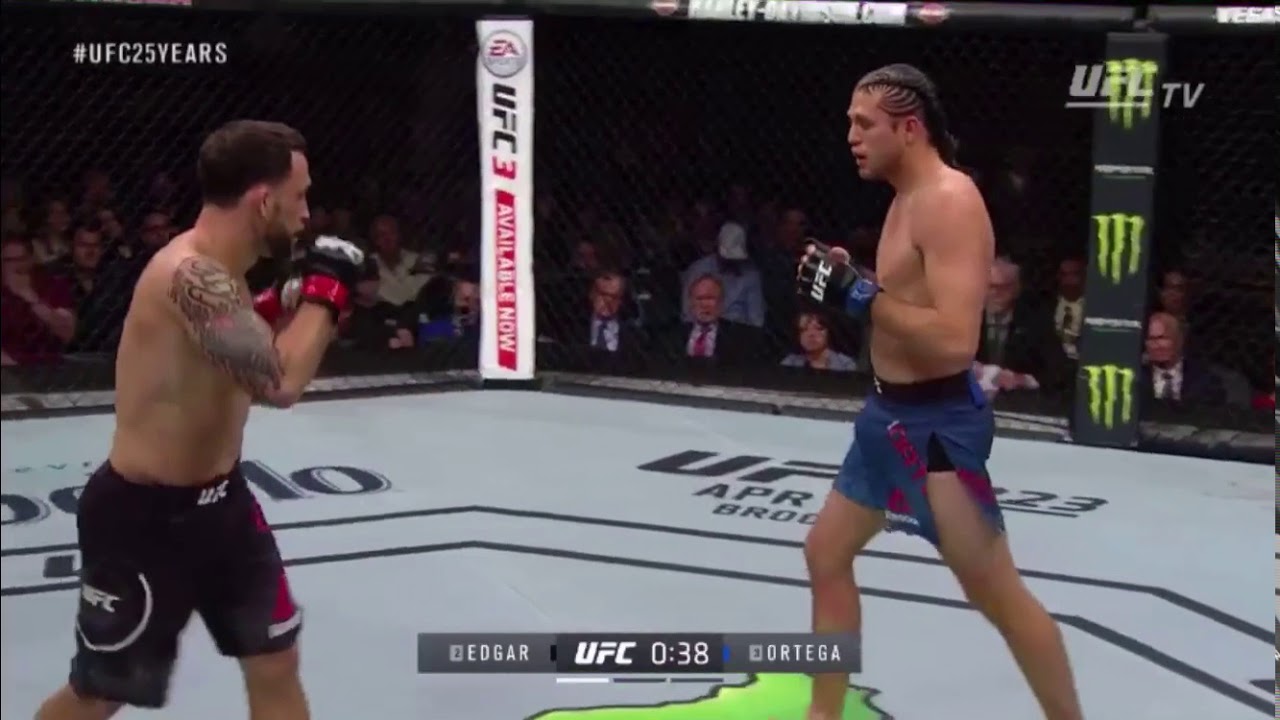 Brian Ortega vs Frankie Edgar Fight Finish & Replay HD - YouTube