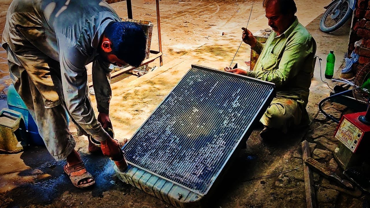 60 years OLD MAN expert in repairing bus radiator | Radiator ...