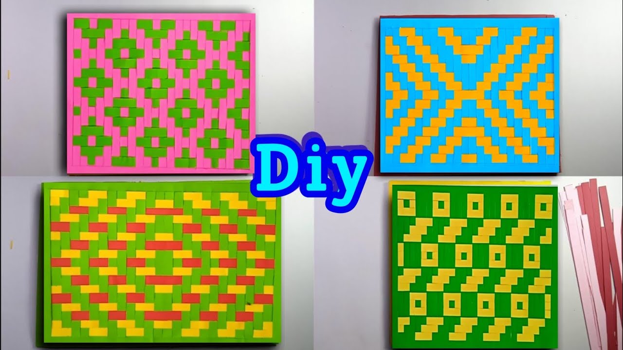 This simple paper weaving craft, paper weaving tutorial, weaving with ...
