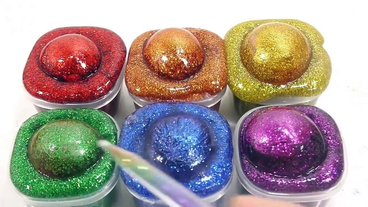 2:15 Minutes Satisfying with Unboxing Glitter Slimes 😍💜 | Most Relaxing ...