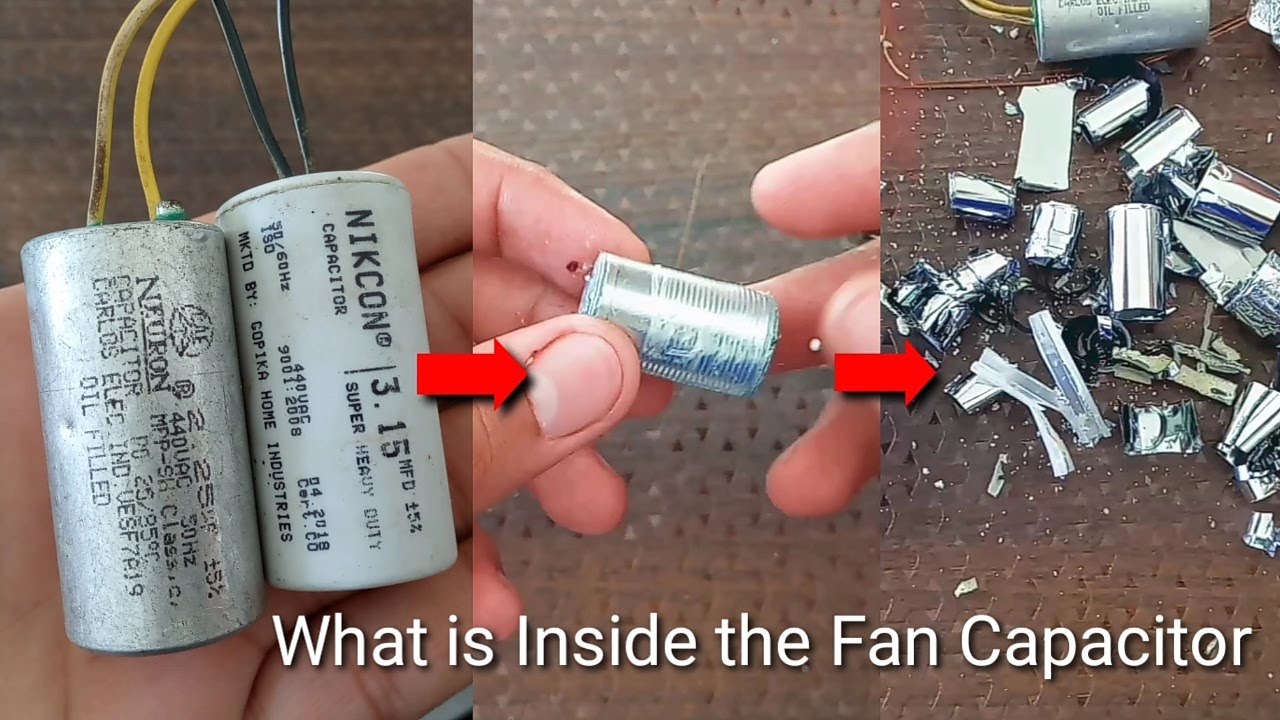 What is Inside the Fan Capacitor | U Tube | Experiments 2020 | By ...