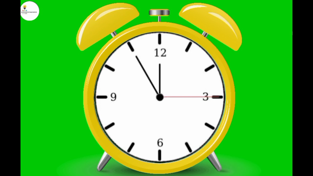 Green Screen Jam Weker Berputar no Copyright - YouTube