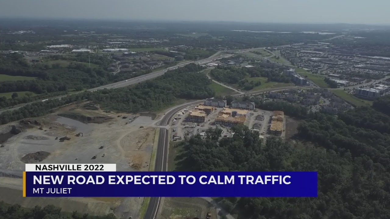 New road expected to calm traffic in Mt. Juliet, TN - YouTube