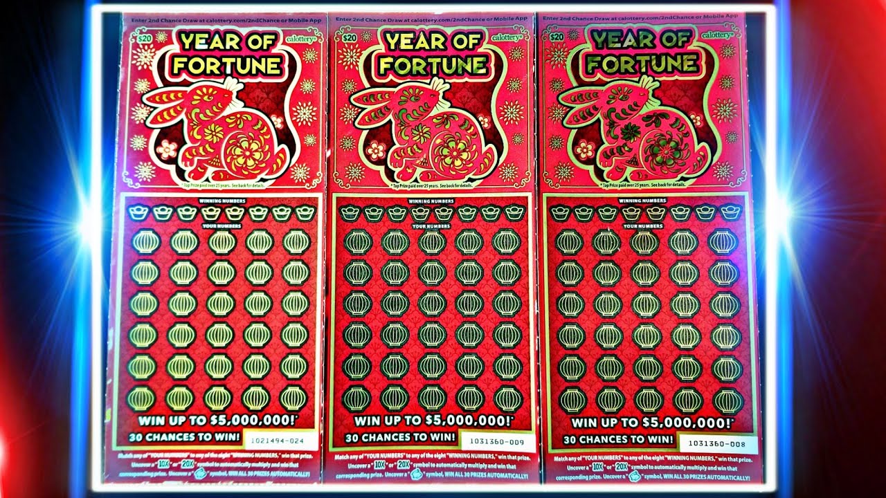 💰YEAR OF FORTUNE🐇💰 😃Win up to $5,000,000!🍀 California lottery ...