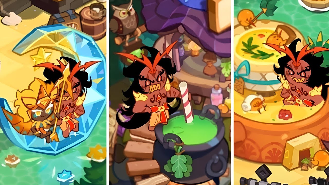 Burning Spice Cookie Decor Interactions Animation I Cookie Run Kingdom ...