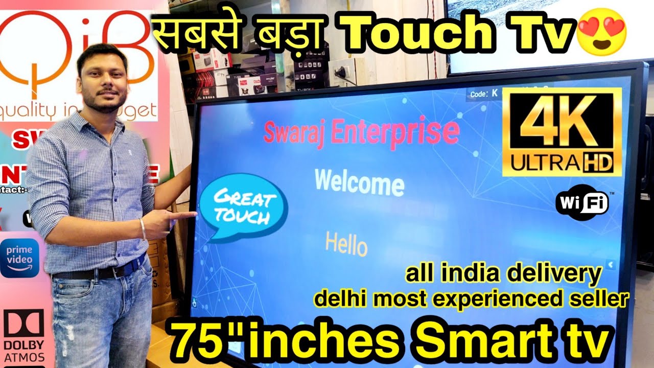 75 inch Touch LED TV | Presentation Screen | 4k LED TV | Swaraj ...