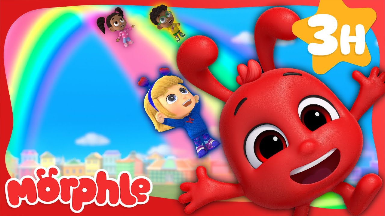 Down The Rainbow Slide | Morphle Dinosaurs | Cartoons for Kids 🦕 3 ...