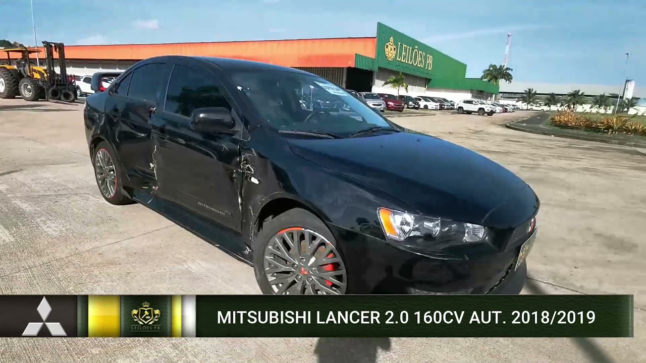 MITSUBISHI LANCER HL-T 2.0 AUT. 2018/2019- LEILÕES PB - YouTube
