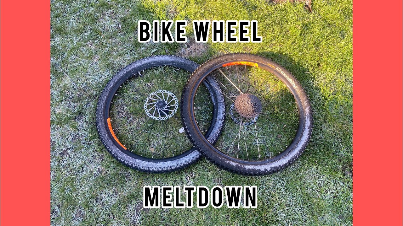 Bicycle wheel meltdown melting aluminium large aluminium ingots - YouTube