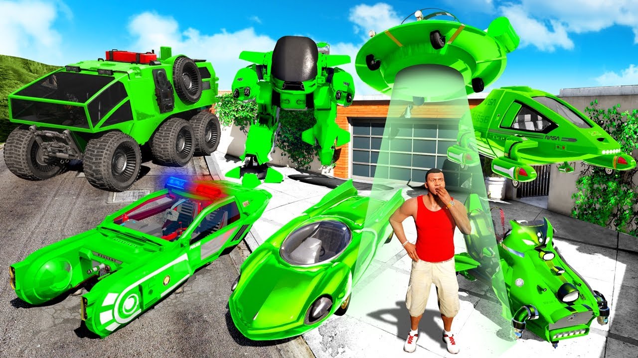 Collecting SECRET ALIEN VEHICLES in GTA 5! - YouTube