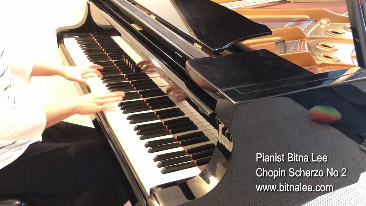 Pianist Bitna Lee _ Chopin Scherzo No 2 ( Yamaha S400B + Shure MV88 ...