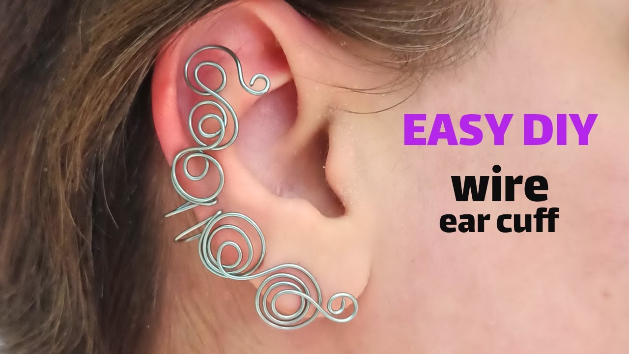 Wire Ear Cuff - EASIEST TUTORIAL EVER! - Make easy & trendy wire ear ...