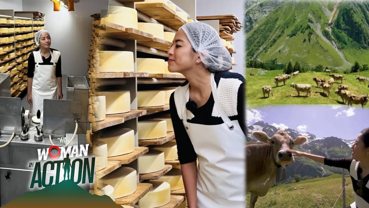 CHEESE LOVERS!! Here's how Swiss cheese is made in an Alpine farm - YouTube