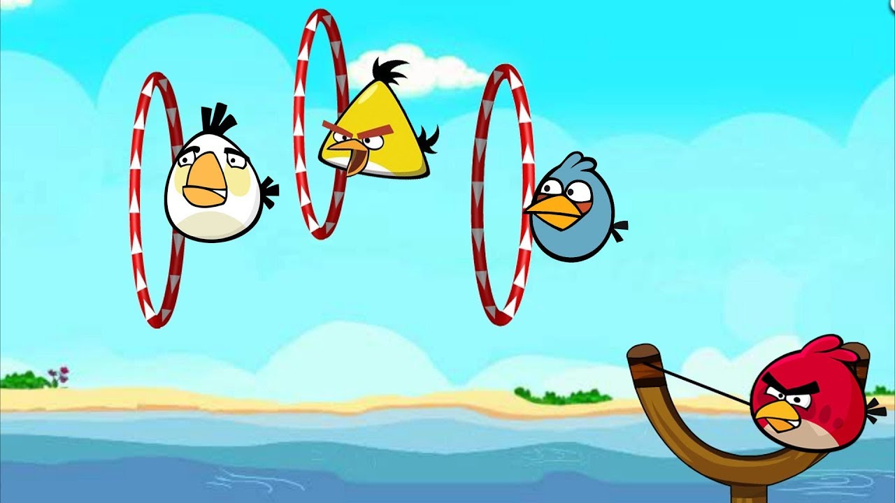 Angry Birds Slingshot Fun 2 - SKILL GAME! SHOOTING ALL DIFFERENT BIRDS ...