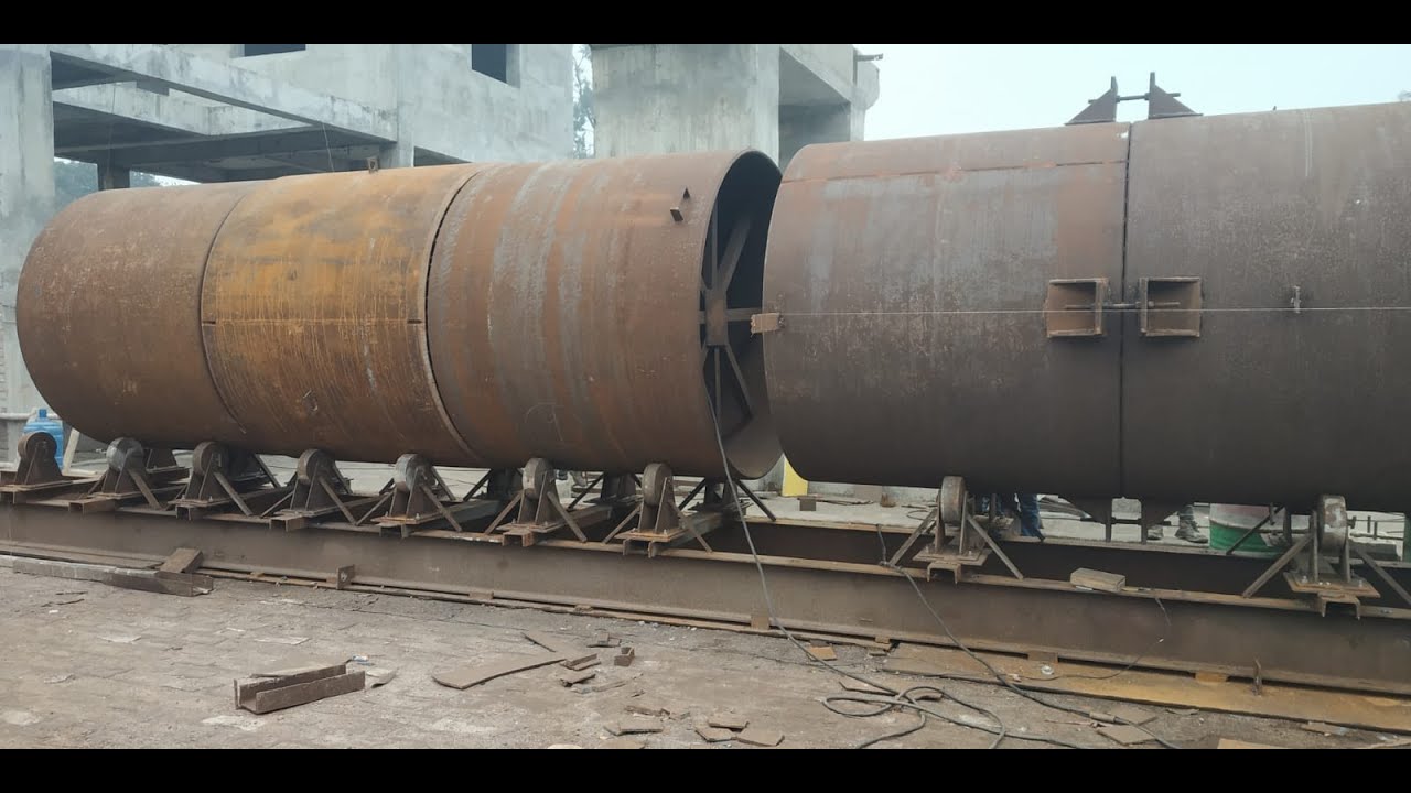 Fabrication: Kiln & Cooler for Carbon Plant (CPC plant) - YouTube