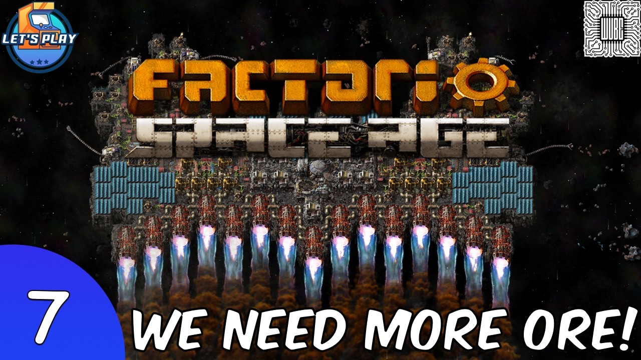 Factorio Space Age - Episode 7 - Iron Ore Outpost & Train Station - YouTube