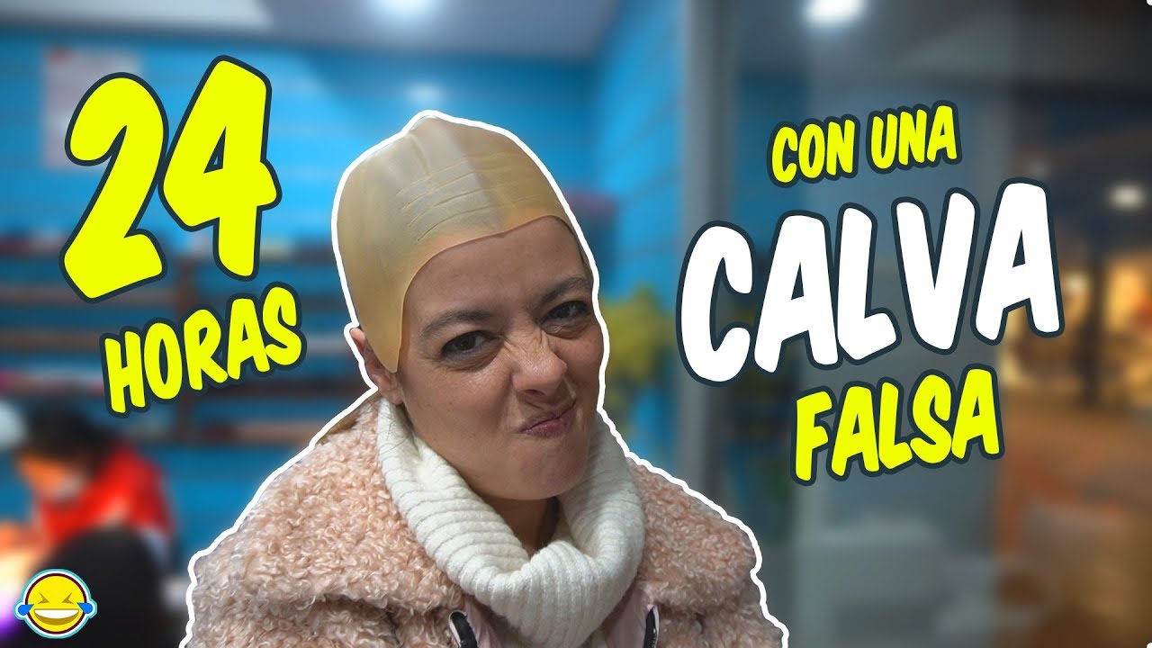24 HORAS sin cabello, Bego pasa un día entero con una CALVA FALSA ...