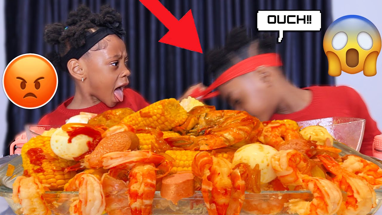 SASHA AND ASHER FIRST ARGUMENT ON CAMERA | DESHELLED SEA FOOD BOIL ...
