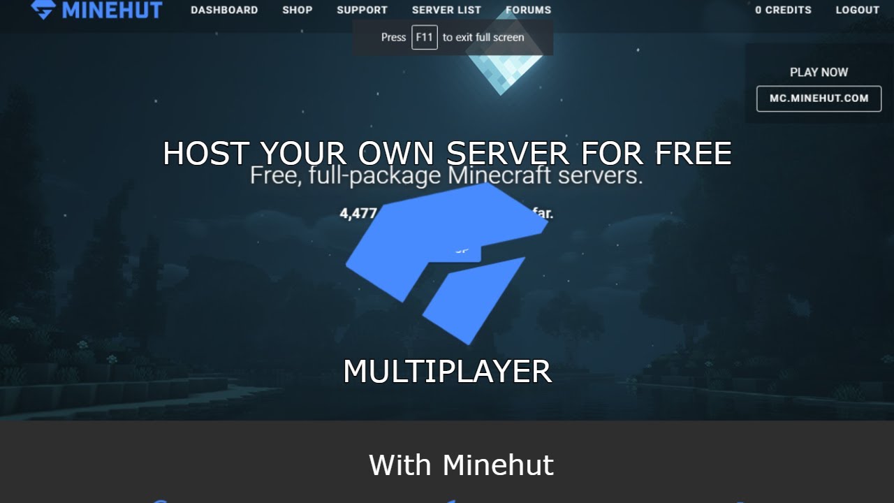 How to host your own SMP For Free (Minehut) - YouTube