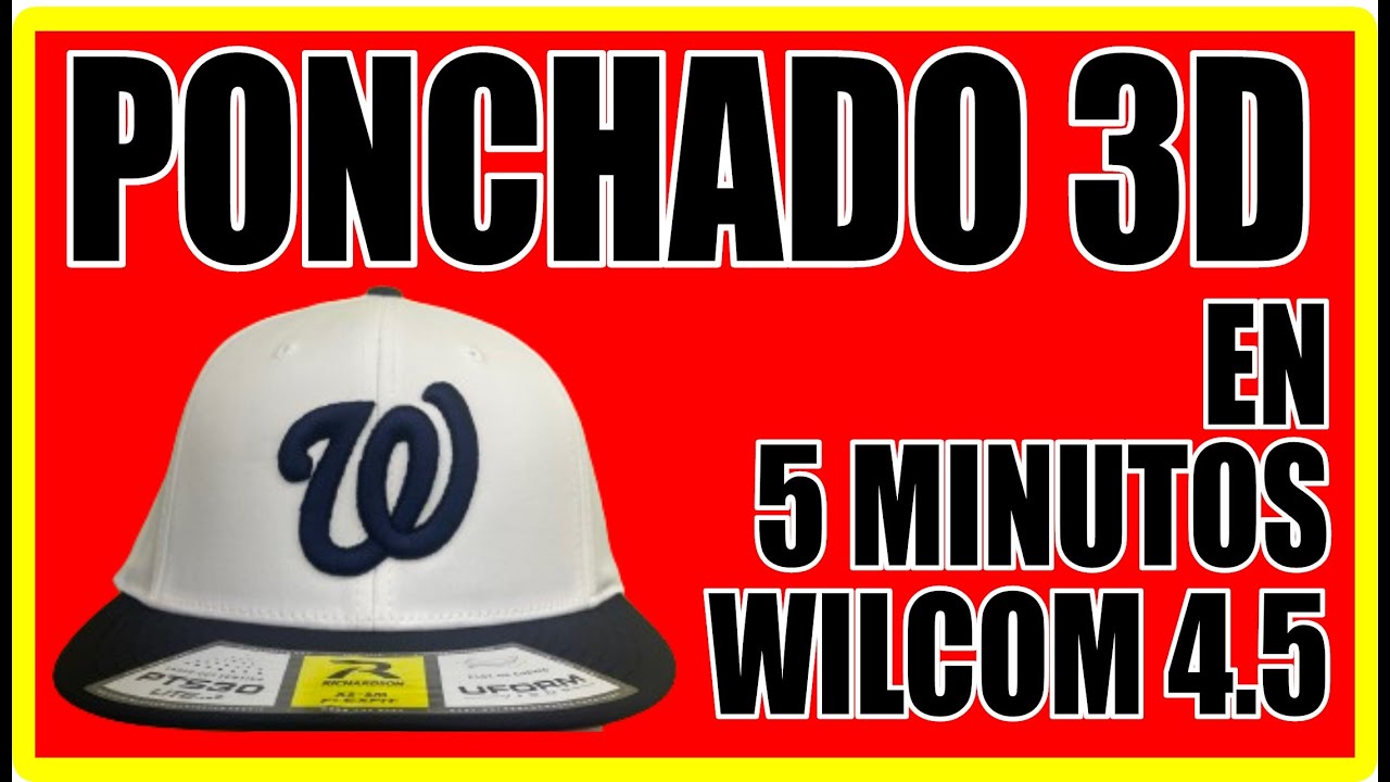 COMO HACER UN PONCHADO 3D EN 5 MINUTOS - MATRIZ DE BORDADO 3D EN WILCOM ...