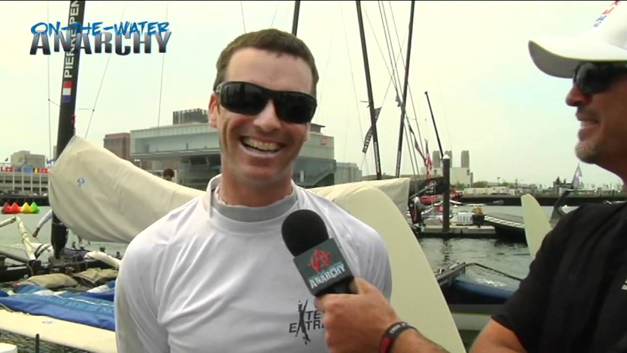 Bob Merrick, Bowman on Team Extreme at the 2011 Extreme Sailing Series ...