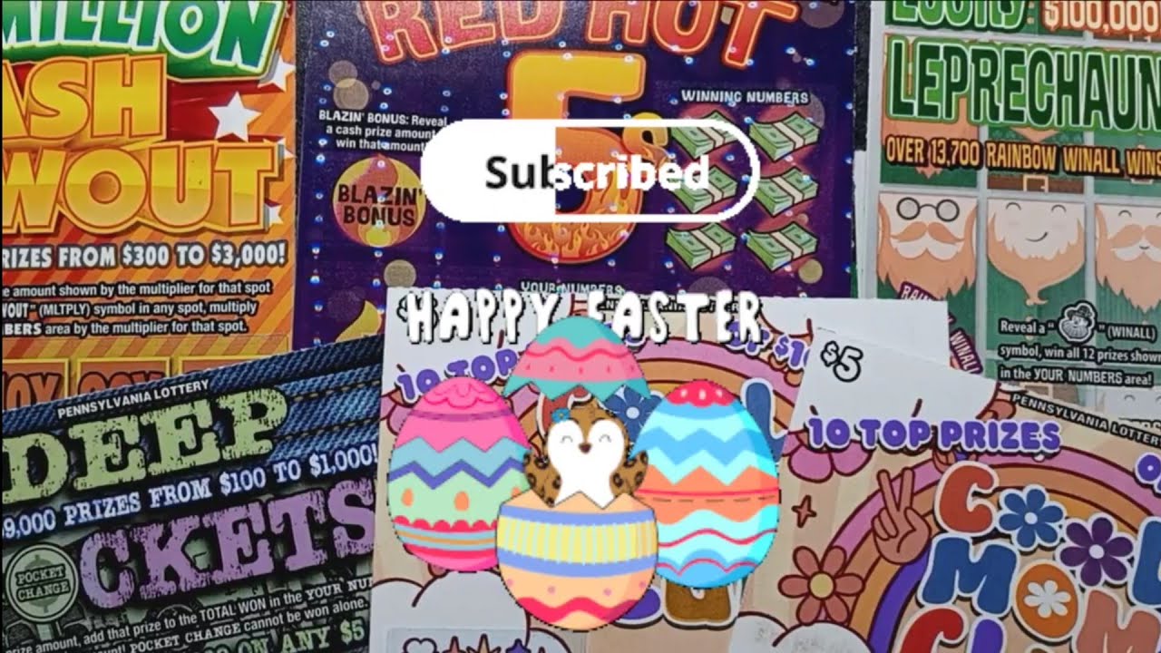 Happy Easter 🐰🐣 session on the Pennsylvania Lottery 🍀 Scratch cards ♠️♦ ...