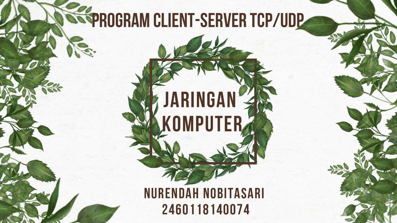 PENERAPAN ENKRIPSI PADA PROGRAM CLIENT - SERVER TCP - YouTube