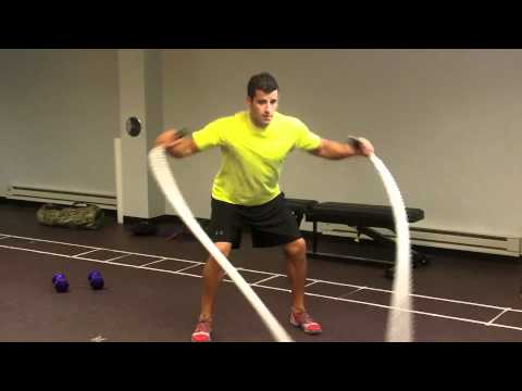 Battle Rope and Dumbbell Pre-Exhaustion Superset for Upper Back and ...