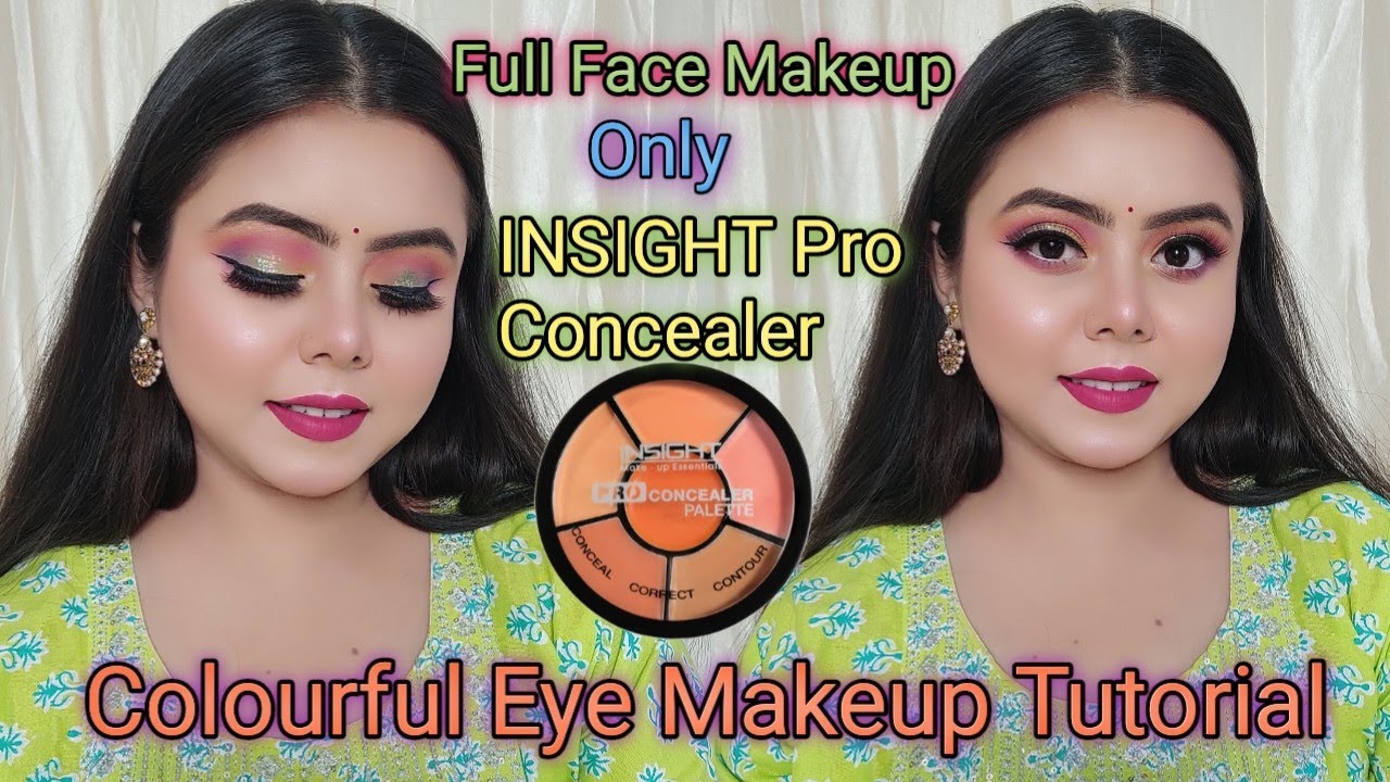 Full Face Makeup Only Using INSIGHT Pro Concealer Palette |Colourful ...