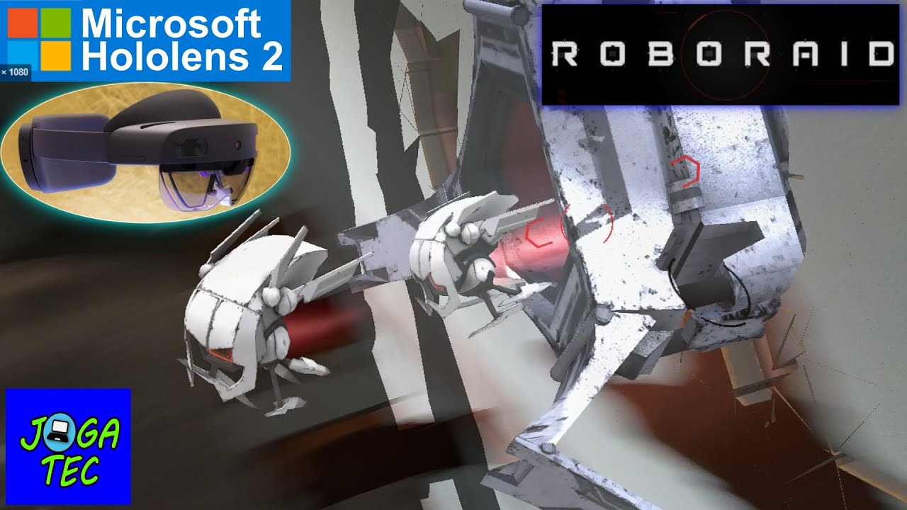 HoloLens 2 Microsoft Jogando todas as fazes do RoboRaid - YouTube