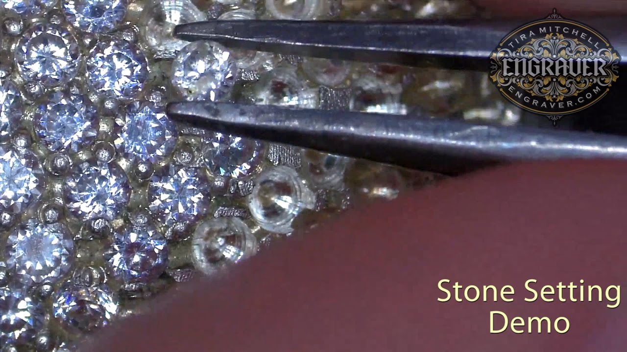 Engraver.com Stone Setting Demo with Leica S9i Microscope - YouTube