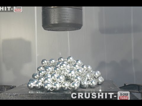 Exploding Decorative Beads with Hydraulic Press - YouTube