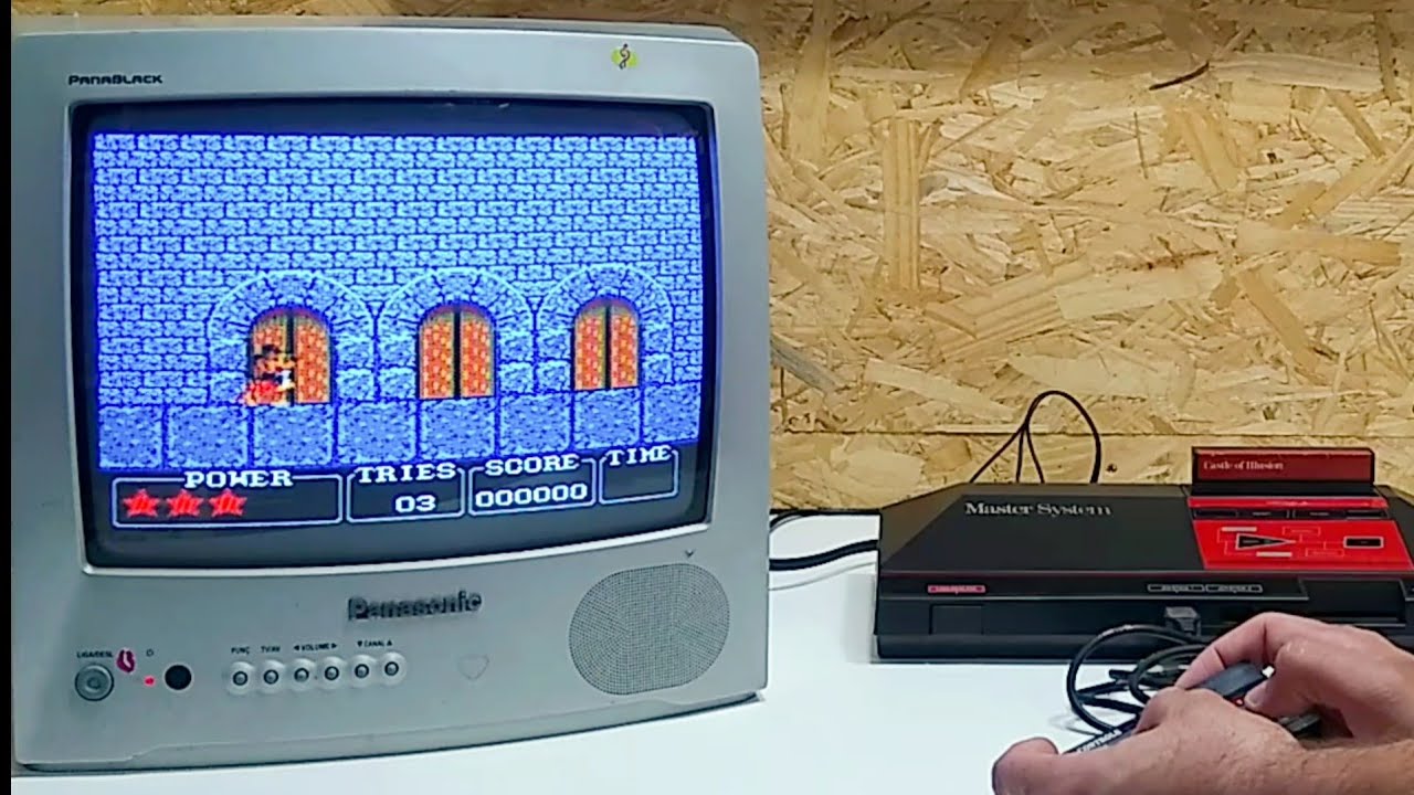 Vídeo Game antigo testando um Master System e alguns jogos antigos pura ...