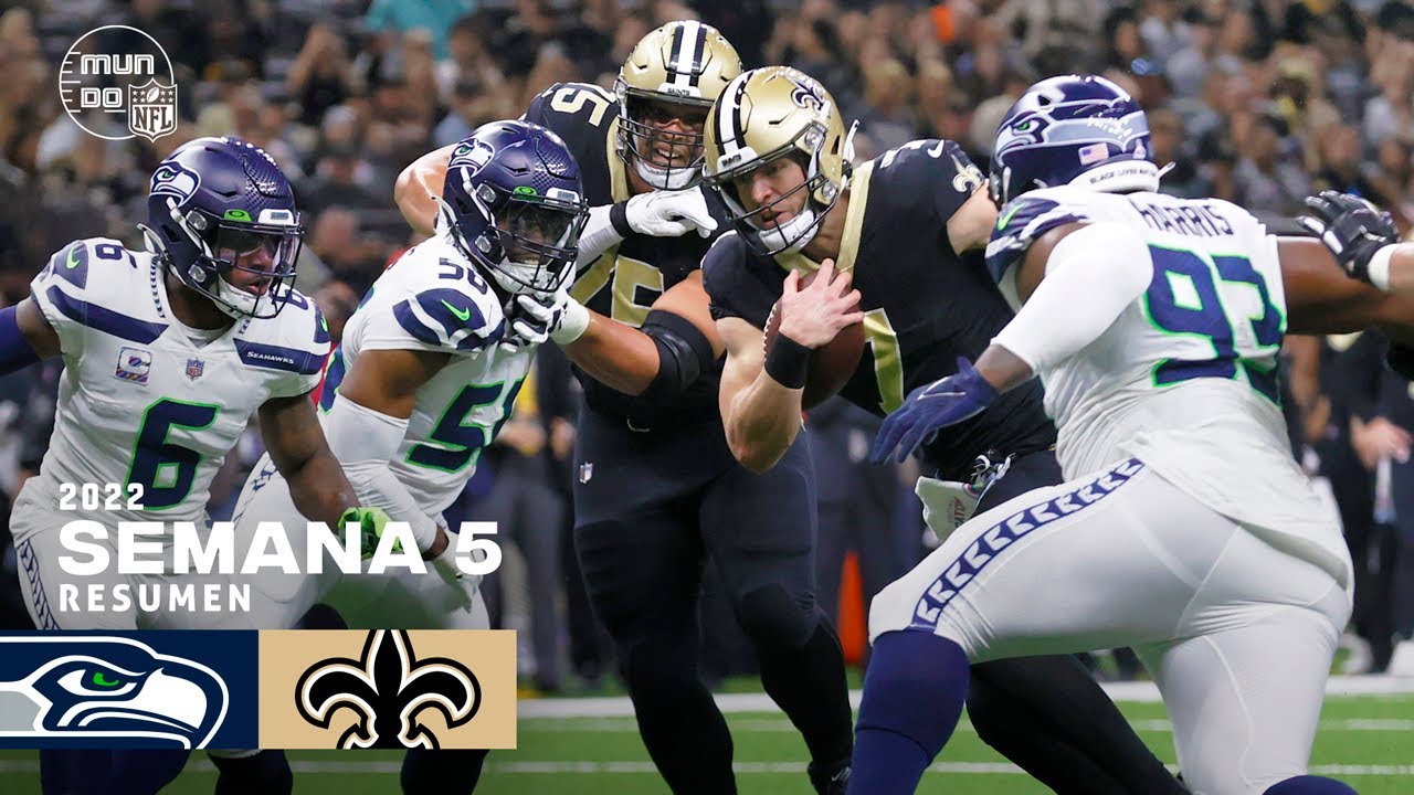 Seattle Seahawks vs. New Orleans Saints | Semana 5 NFL | Resumen ...