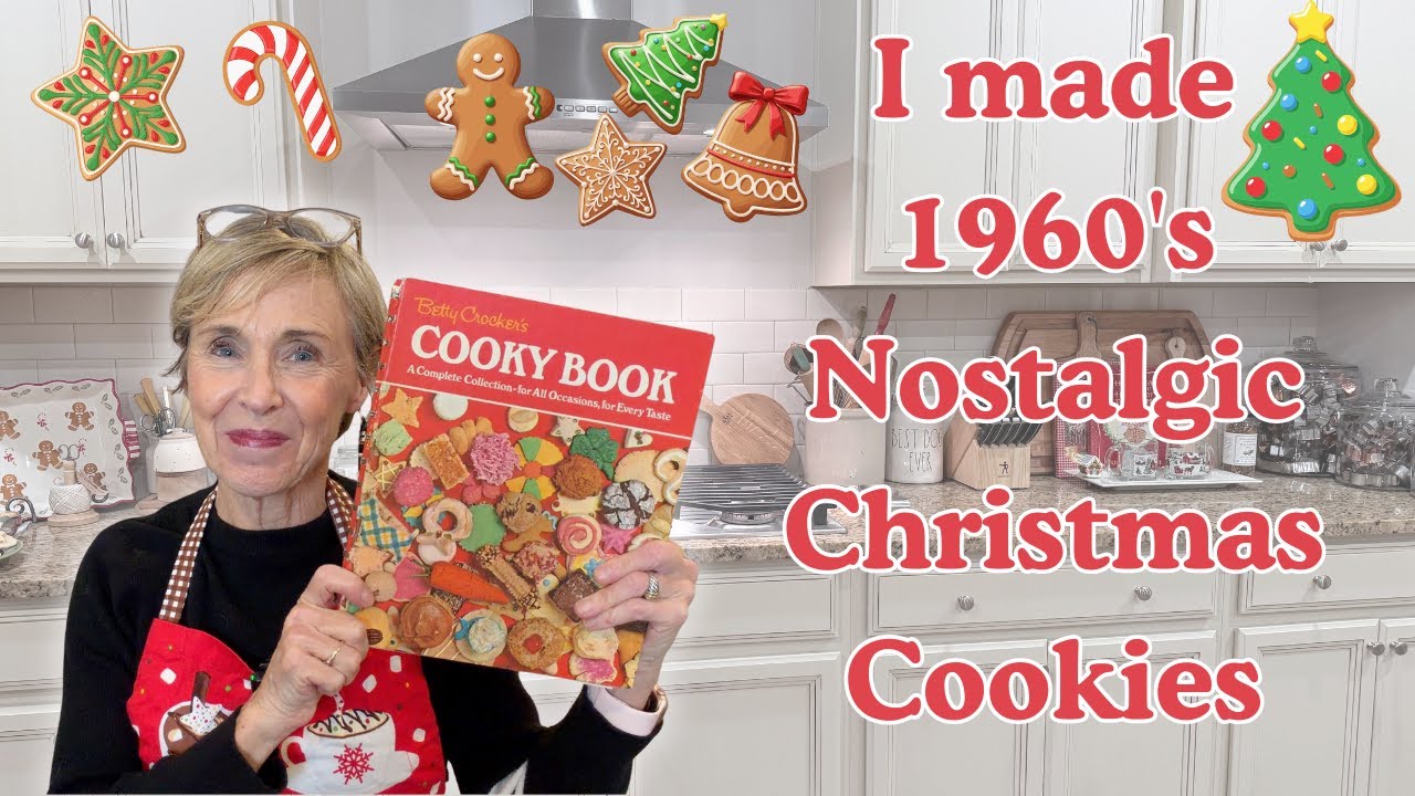 🎄🍪Vintage Holiday Cookies! Baking from the 1963 BETTY CROCKER COOKY ...