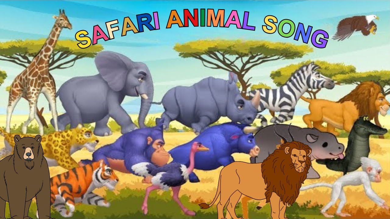 Safari Animal Sounds Song | Animal Sounds Song | Kids Smart Learning ...
