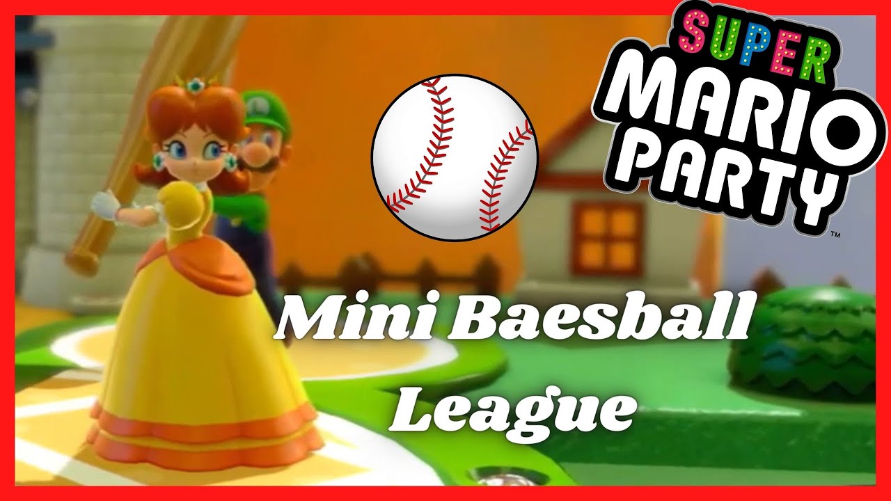 Super Mario Party - Mini Baseball League | Daisy Gameplay | - YouTube