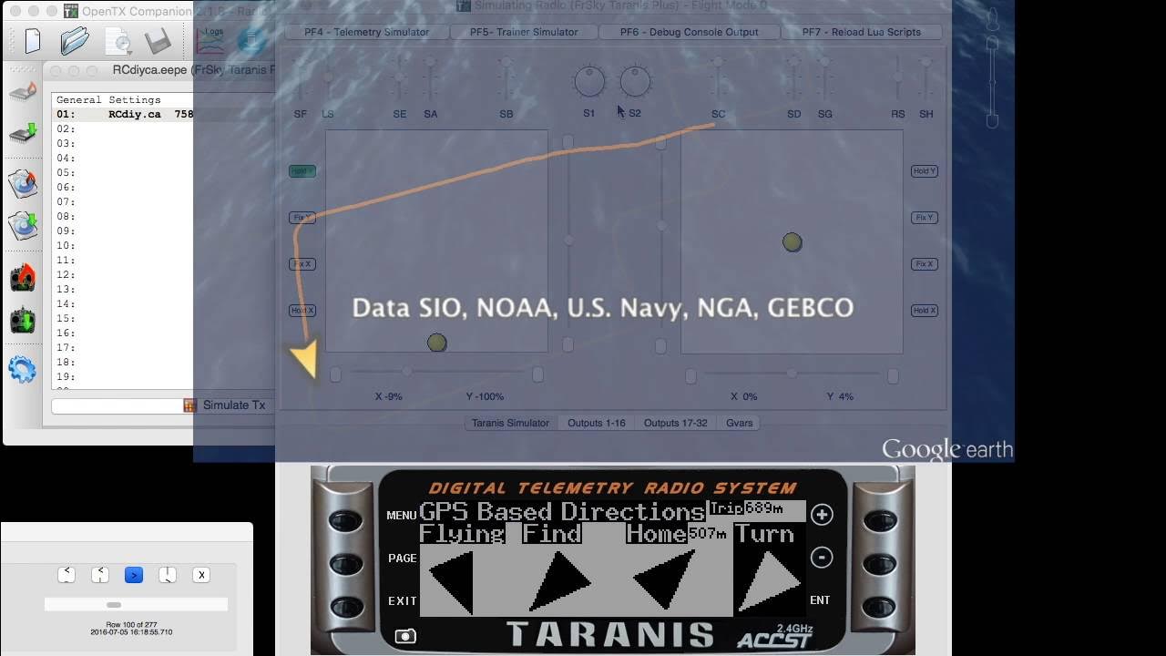 OpenTx Lua Script Telemetry GPS Directions Home (Distance, Trip) - YouTube