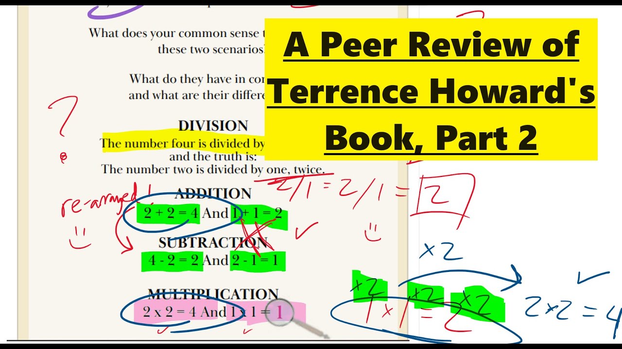 Part 2: Peer Review of Terrence Howard's Book p.1-2 - YouTube