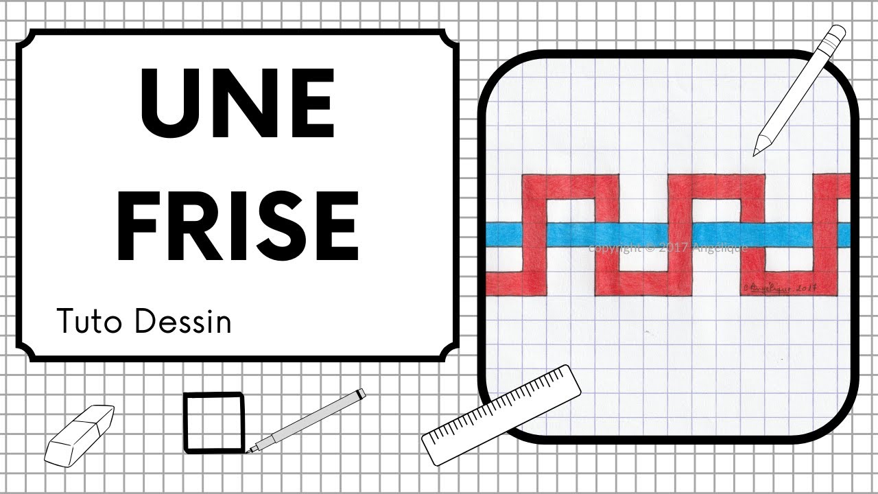 📏 Comment Dessiner une Frise Géométrique [TUTO Dessin Géométrique 8 ...