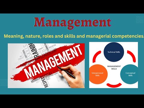 Management||Meaning||Nature||Functions||Skills||Roles of Managers ...