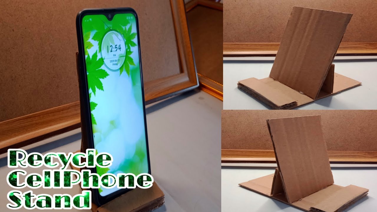 Simple Recycle Cellphone Stand | DIY Cellphone Stand - YouTube