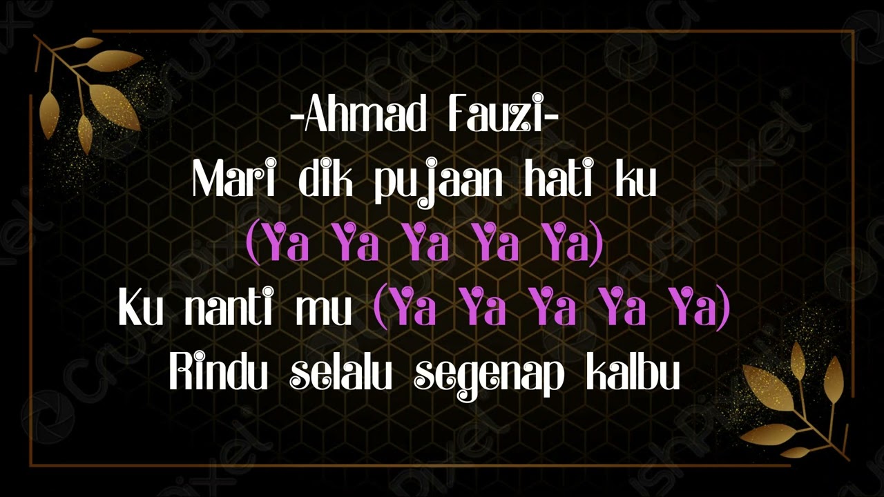 (KARAOKE) Ahmad Fauzi & Azlina Aziz-Jeling Menjeling - YouTube