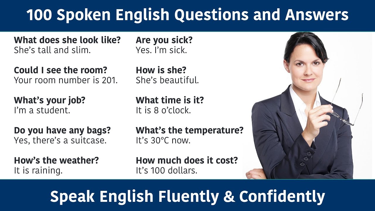 100 English Question and Answer || Speak English fluently & confidently ...