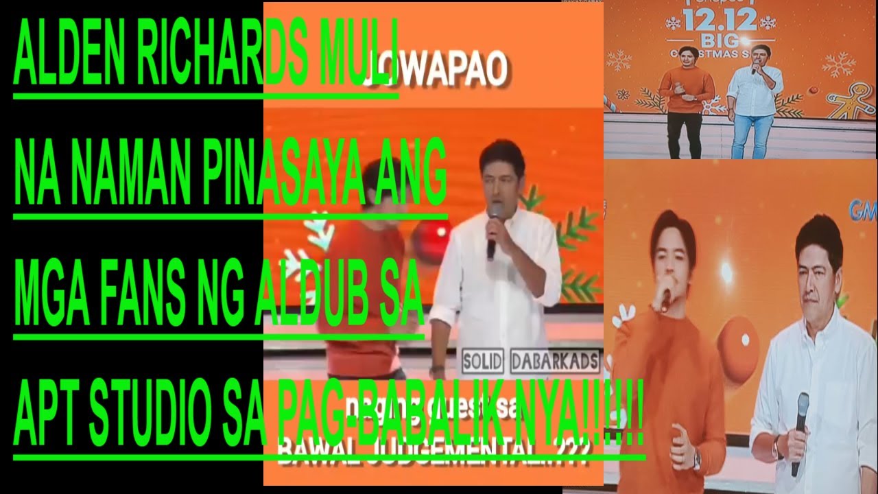 Latest Update's Alden Richards nagbalik na sa EB Bossing Vic agad na ...