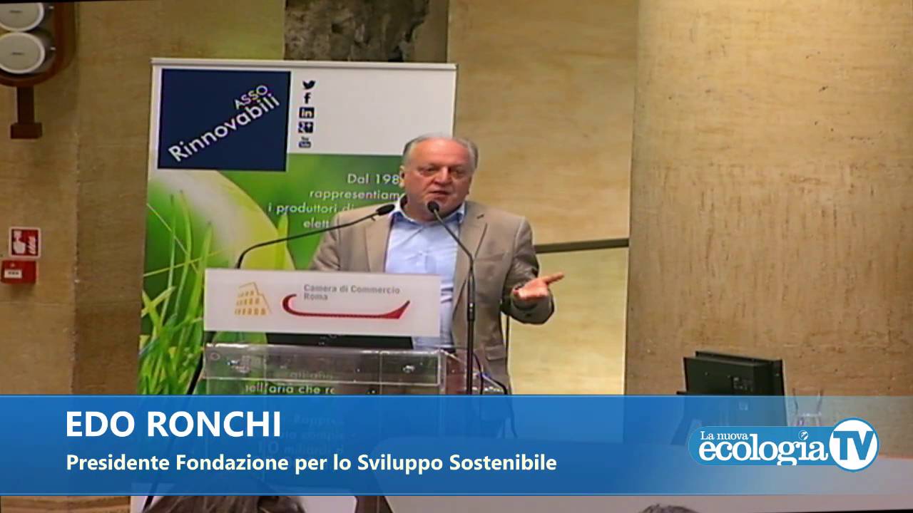 Edo Ronchi, presidente Fondazione Sviluppo Sostenibile - YouTube