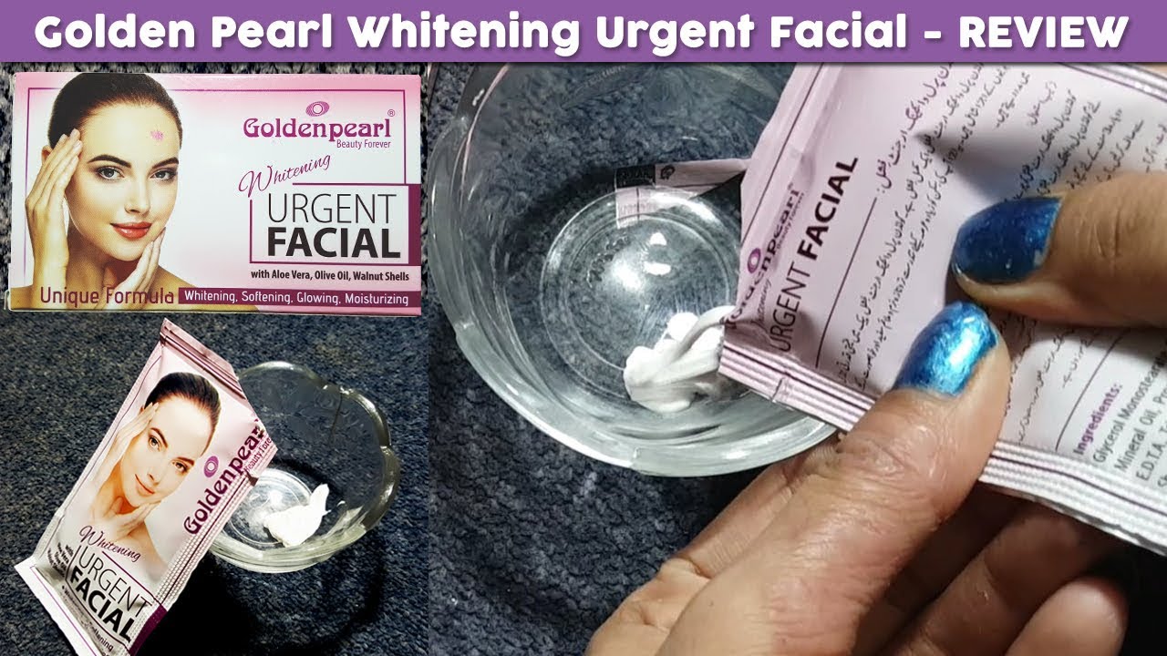 Golden Pearl Whitening Urgent Facial Review | Beauty Face Fairness ...