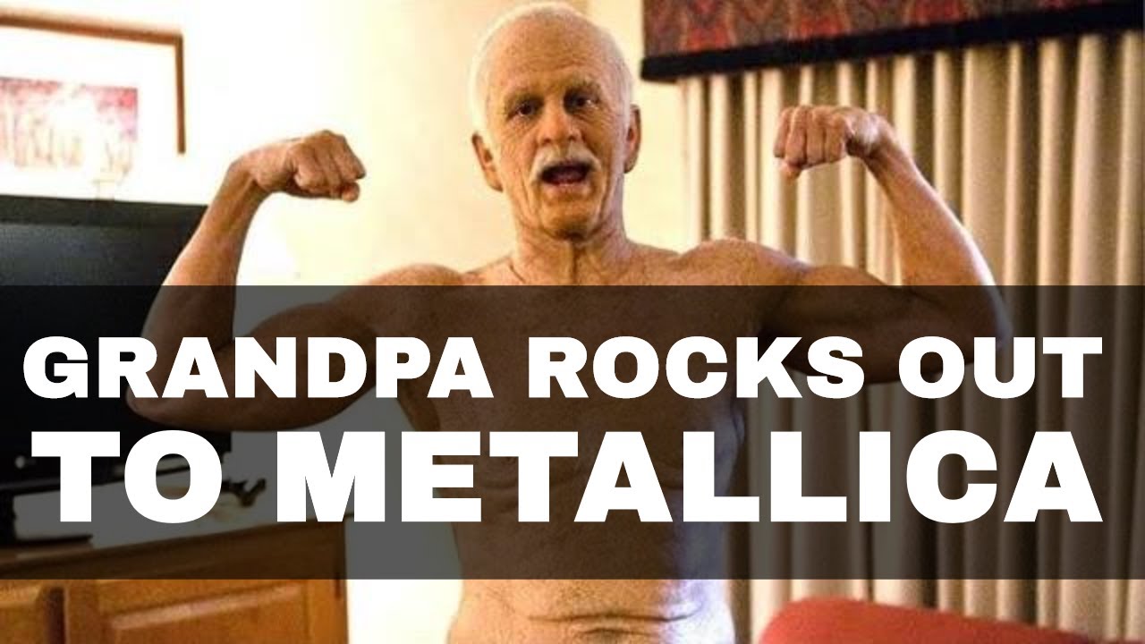 Old man rocking out to Metallica #shorts - YouTube