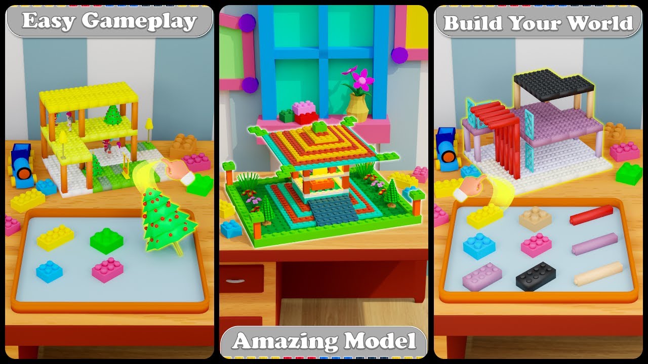 Construction Set Brick Puzzle Gameplay Video for Android Mobile - YouTube
