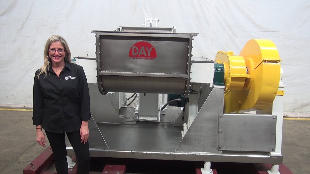 J.H. Day Stainless Steel Double Arm Sigma Blade Mixer Demonstration ...